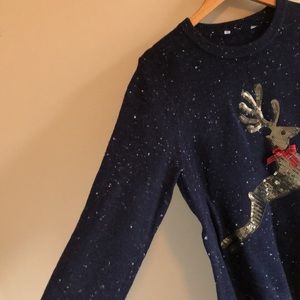 no name | Sweaters | Christmas Sweater Sequin Rain Deer New Without ...